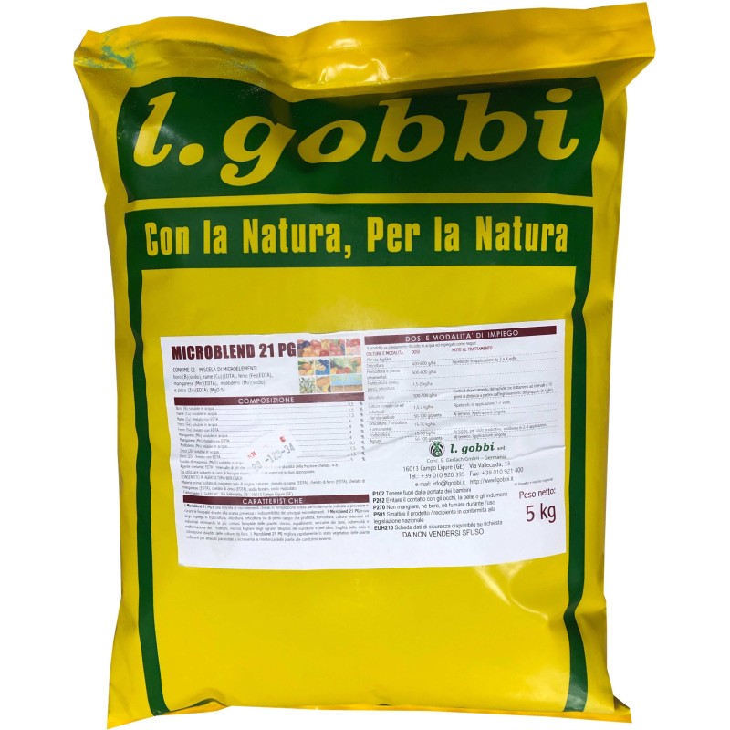 GOBBI MICROBLEND 21 PG Miscela di microelementi boro rame ferro man...