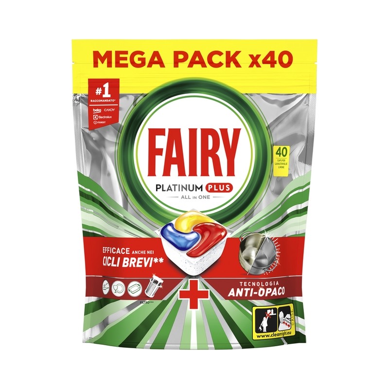 FAIRY PLATINUM PLUS CAPS 40 YELLOW